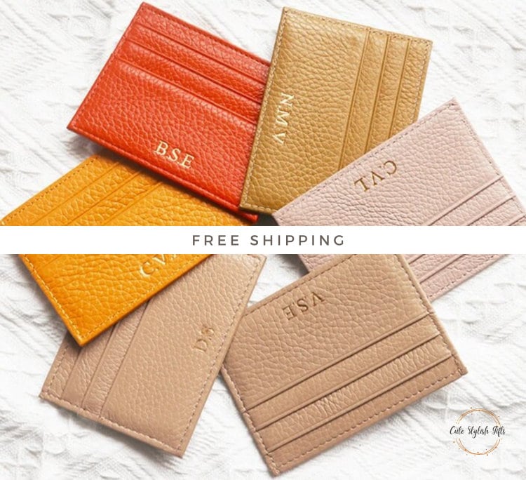 Personalized Card Holder Personalized Card Holder Women's Wallet ...