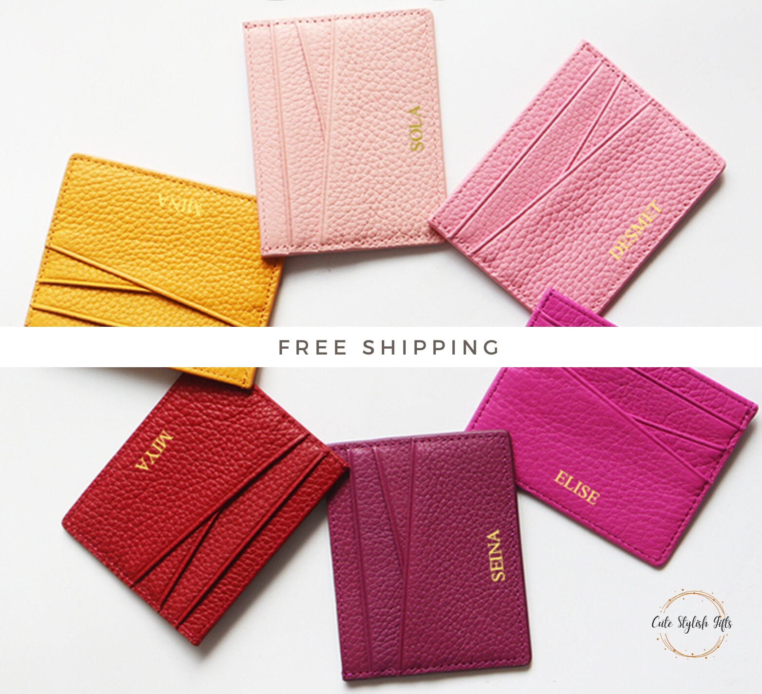 Personalized Card Holder Personalized Card Holder Woman's Wallet ...