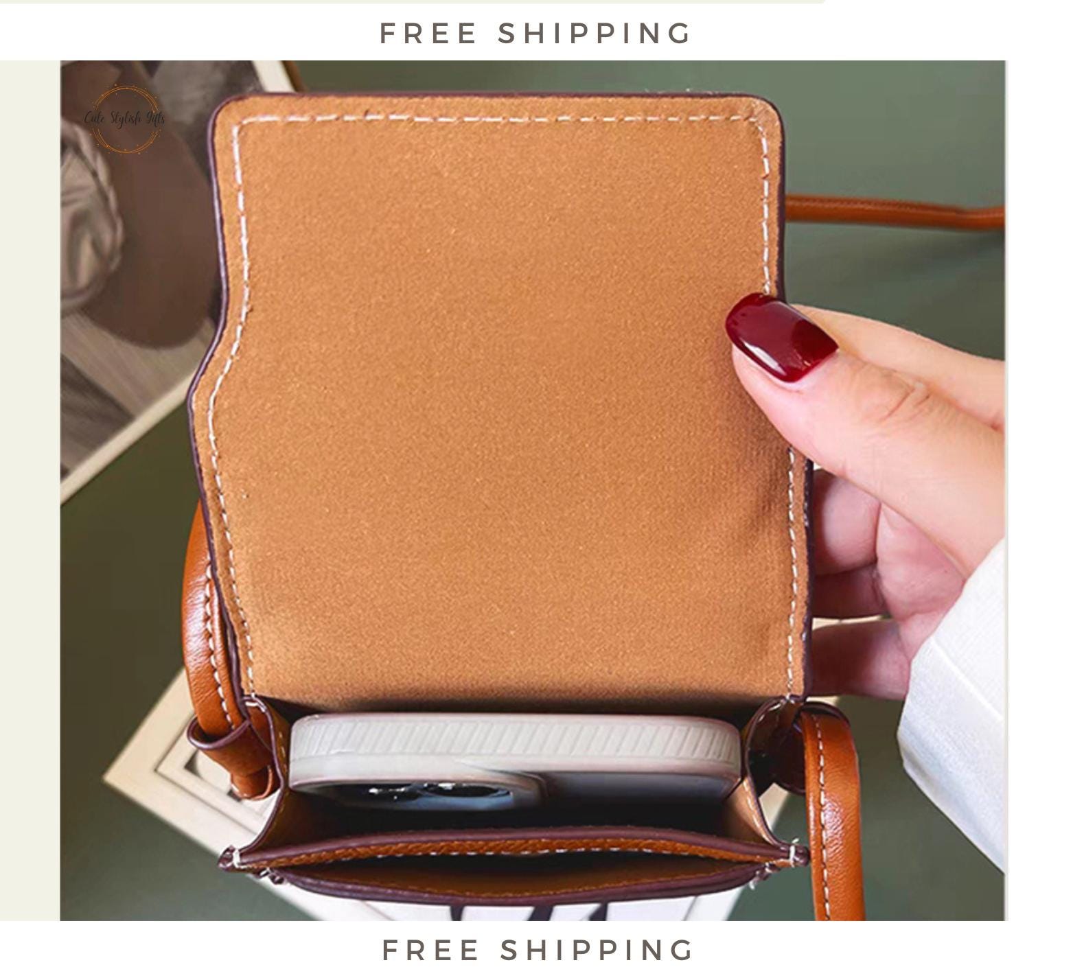Real Leather Mobile Phone Bag & Wallet 2 in 1 | Cell Phone Case Wallet ...