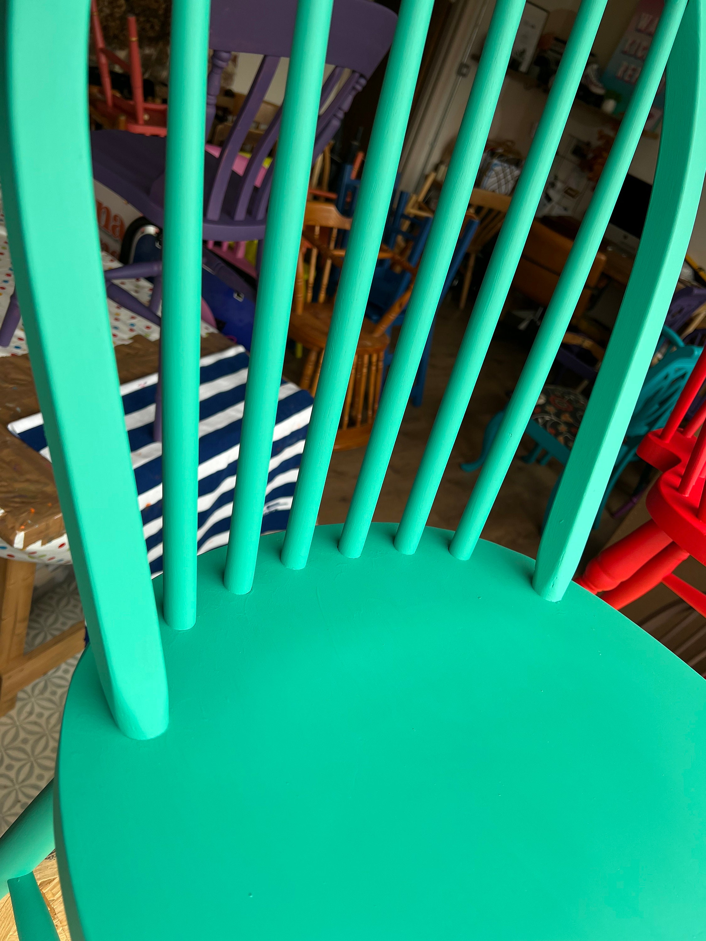 Hand Painted Mismatched Chairs - Etsy