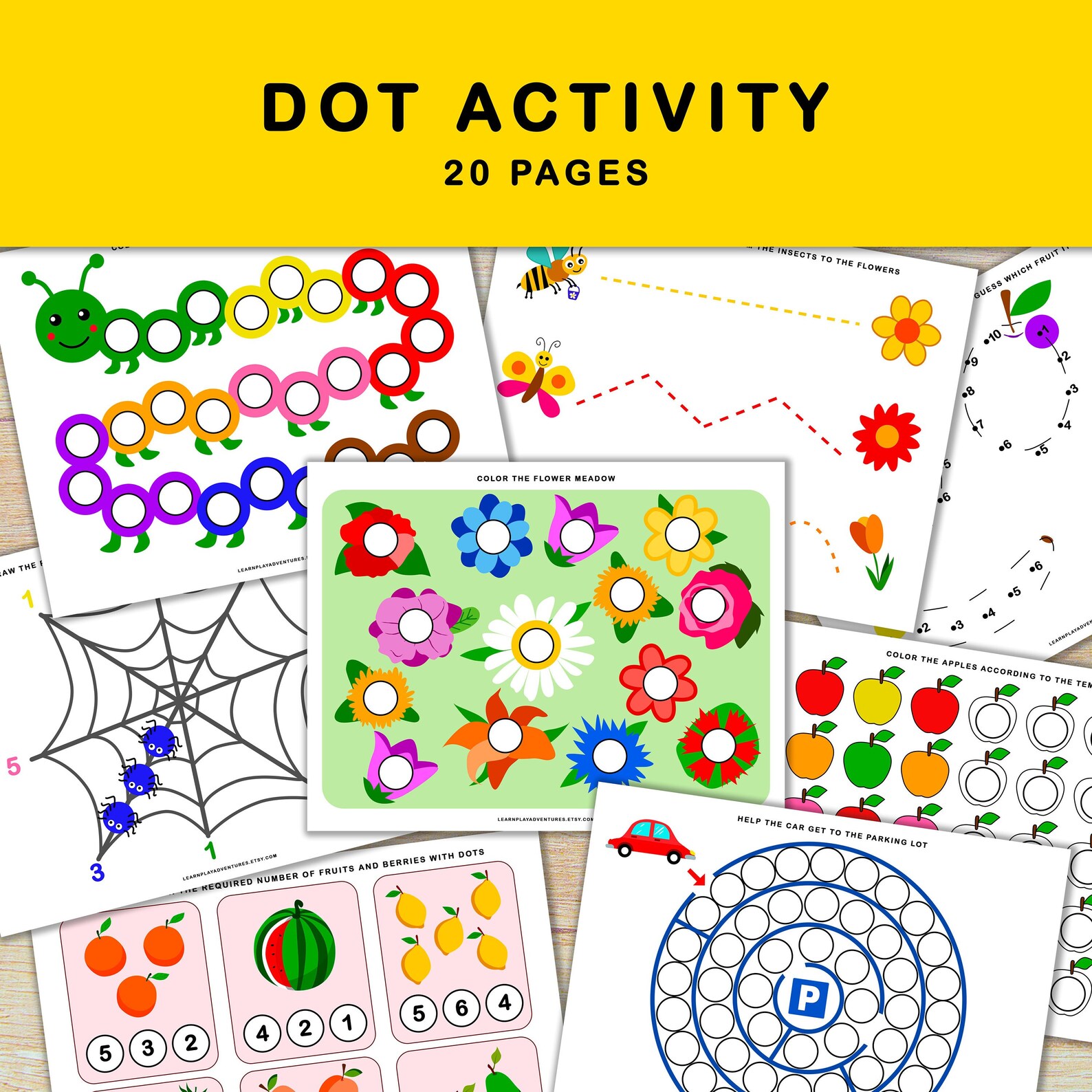 Dot Activity, Preschool Activity, Printable Activity, Homeschool ...