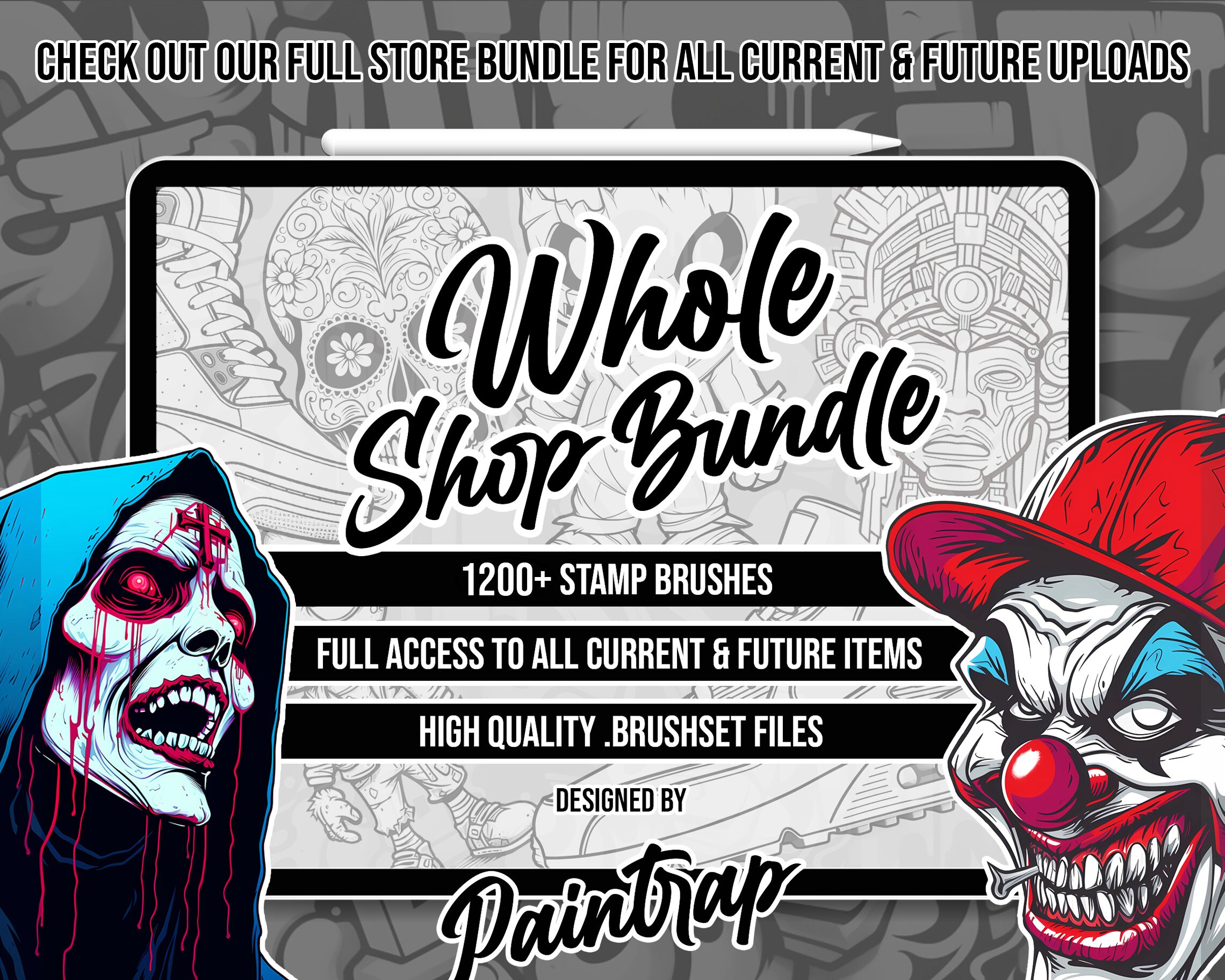 Egyptian Stamp Brushes for Procreate 50 Ancient Egyptian Style Stamp Brushes Pack Instant ...