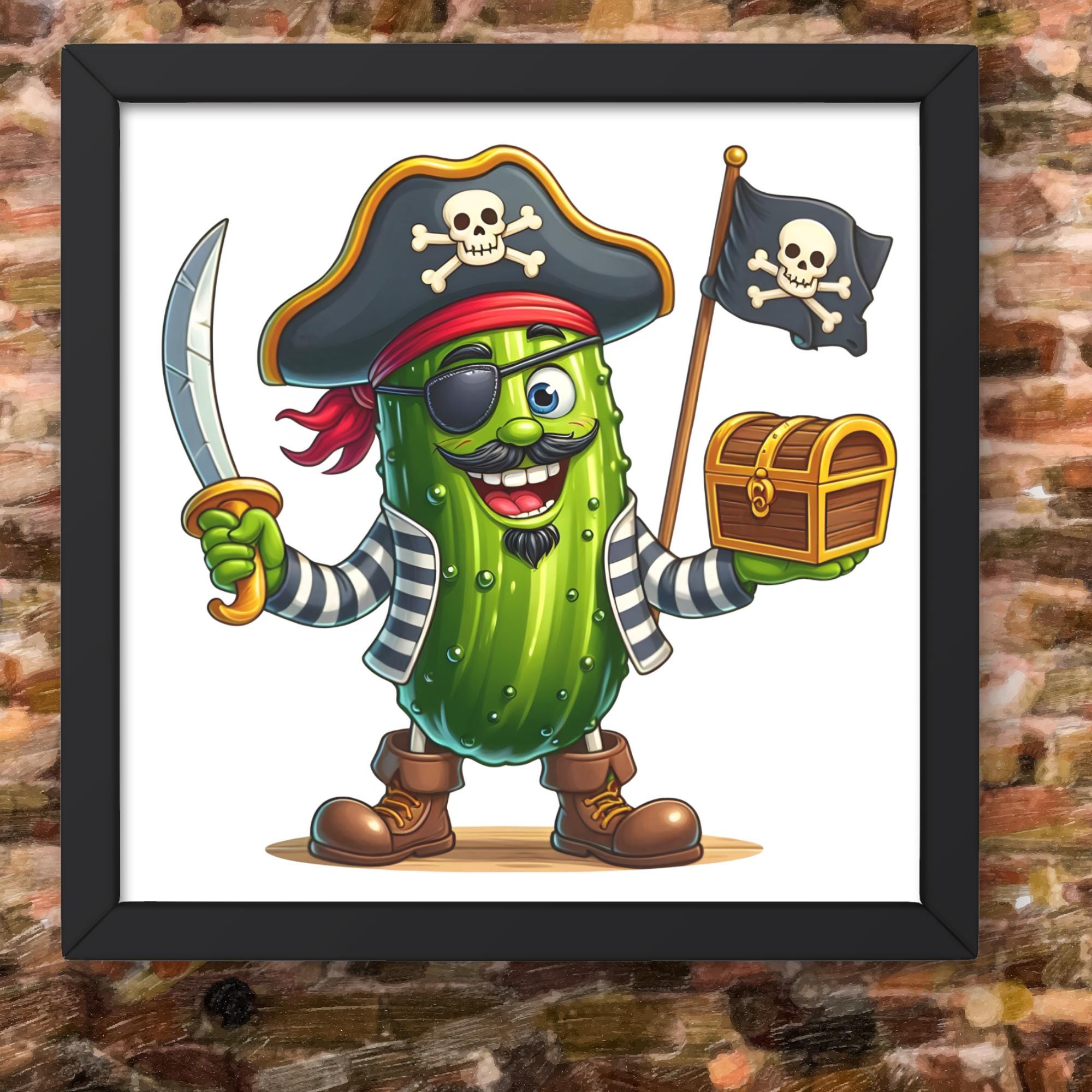 Funny Pickle Cucumber Clipart Bundle Pirate Ninja Fairy Scientist ...