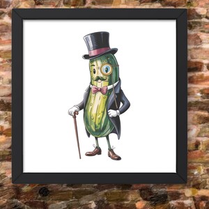 38 Quirky Pickle Cucumber Clipart Bundle | Funny Pickle Pngs ...