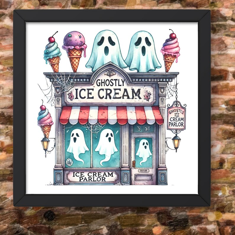 Halloween Shop Clipart Bundle, Spooky Haunted Boutique PNG (commercial ...