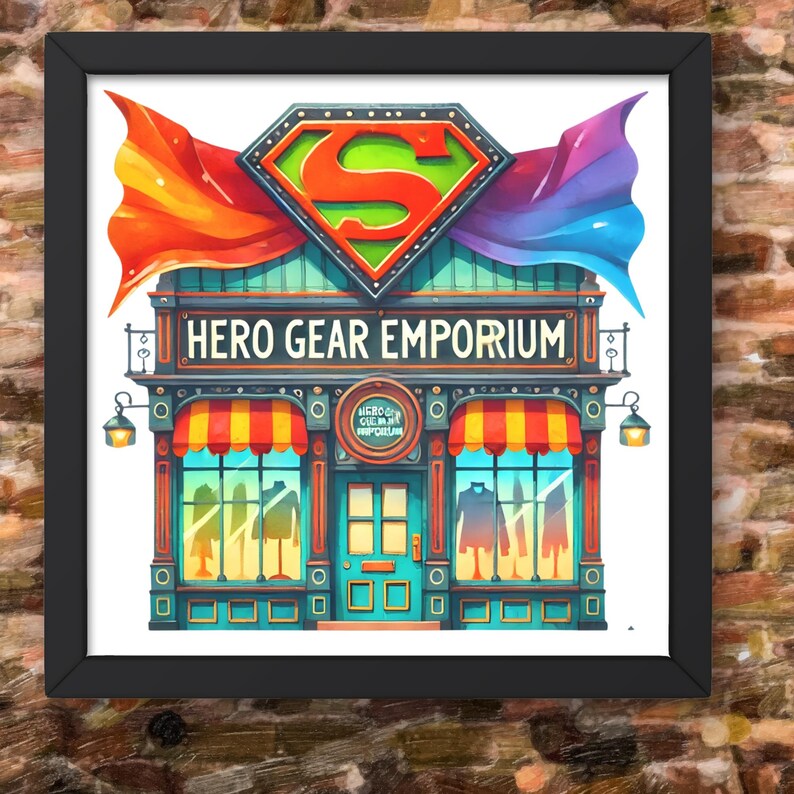 Superhero Store Clipart Bundle, Comic Shop PNG, Hero Snack Bar Clipart ...