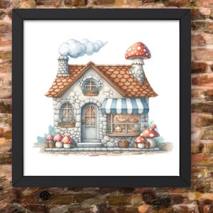 Cottagecore Shop Clipart Bundle | 36 Whimsical Fairy Tale Storefront ...