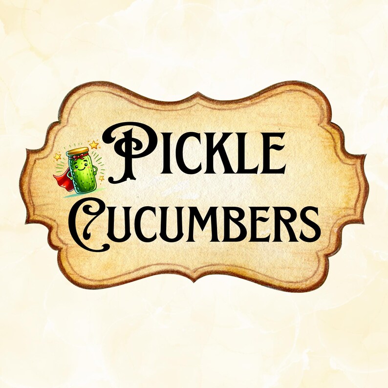 Pickle Jar Clipart Bundle - 10 Cute Pickle PNG Files - Fun Kawaii ...