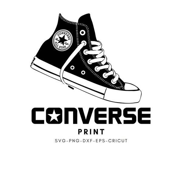 Converse Svg for Cricut - Etsy
