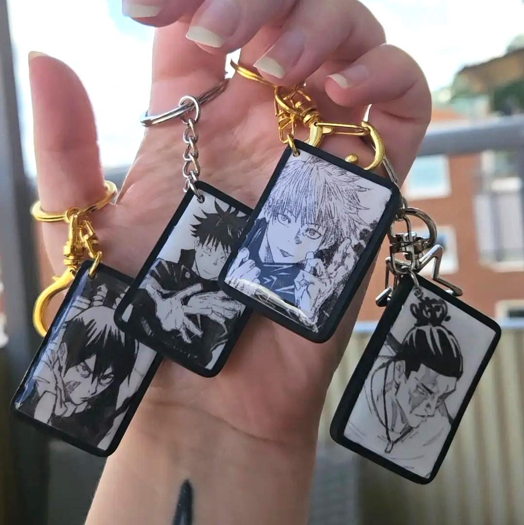 Jujutsu Kaisen Keychain JJK Inspired Jewelry Polymer Clay Keychain ...