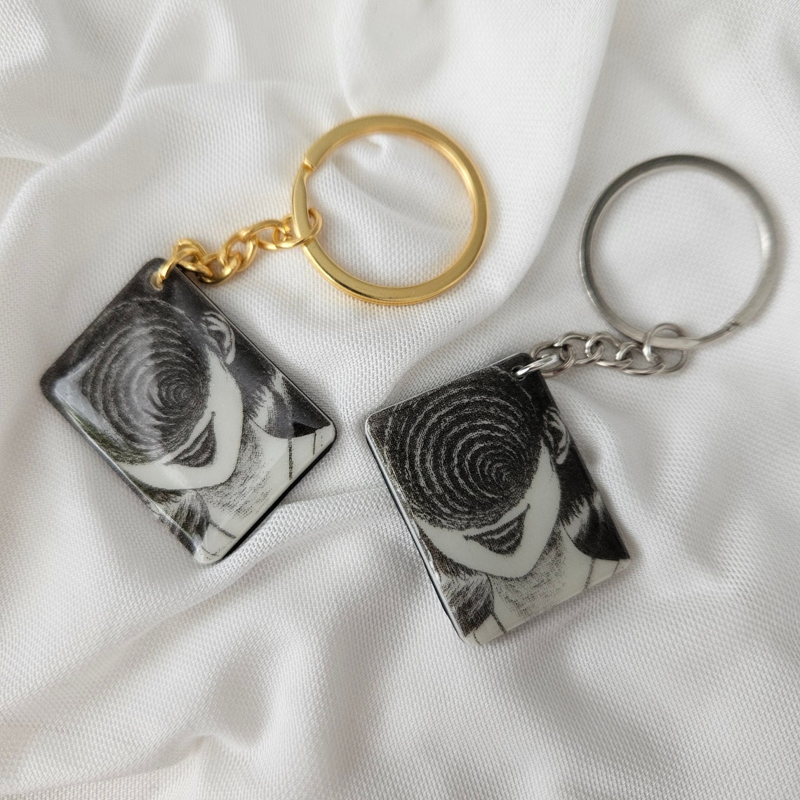 Junji Ito Keychain Horror Manga Inspired Jewelry Glow in the Dark ...
