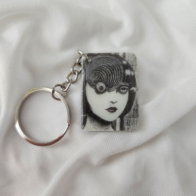 Junji Ito Keychain Horror Manga Inspired Jewelry Glow in the Dark ...