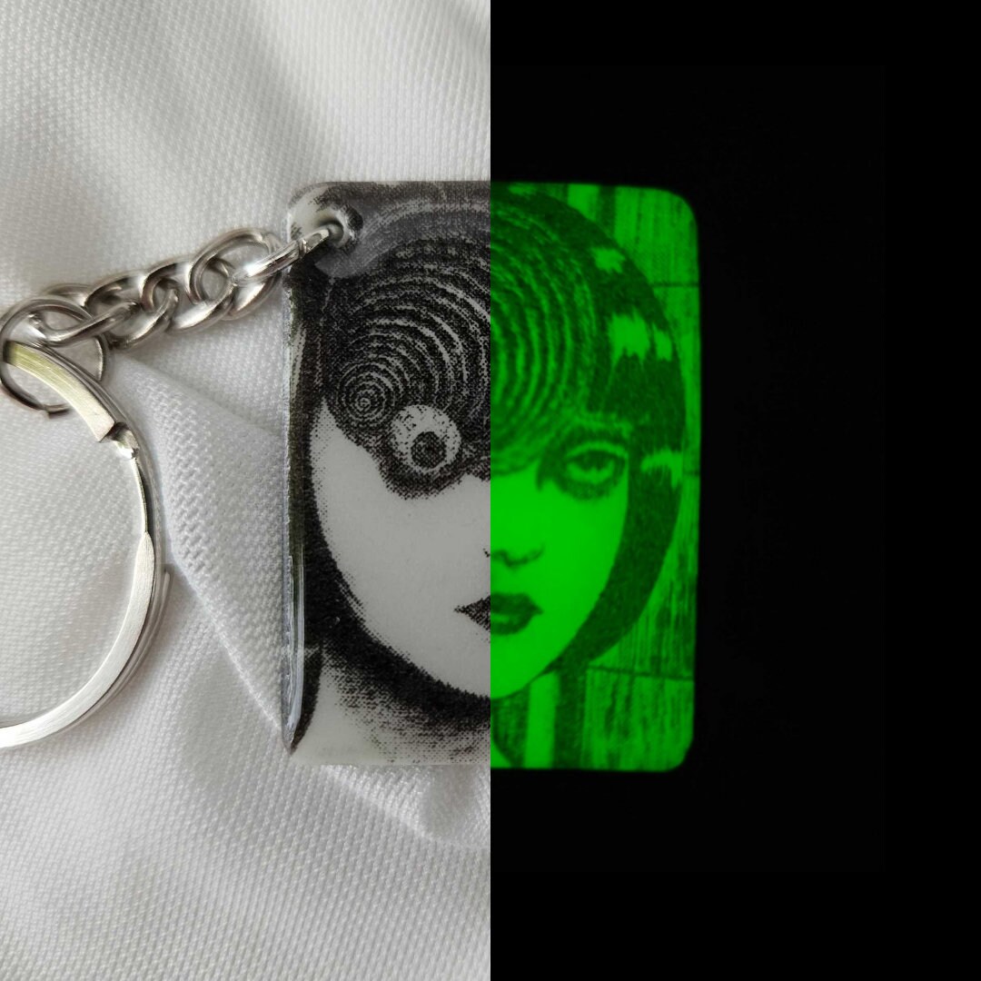 Junji Ito Keychain Horror Manga Inspired Jewelry Glow in the Dark ...