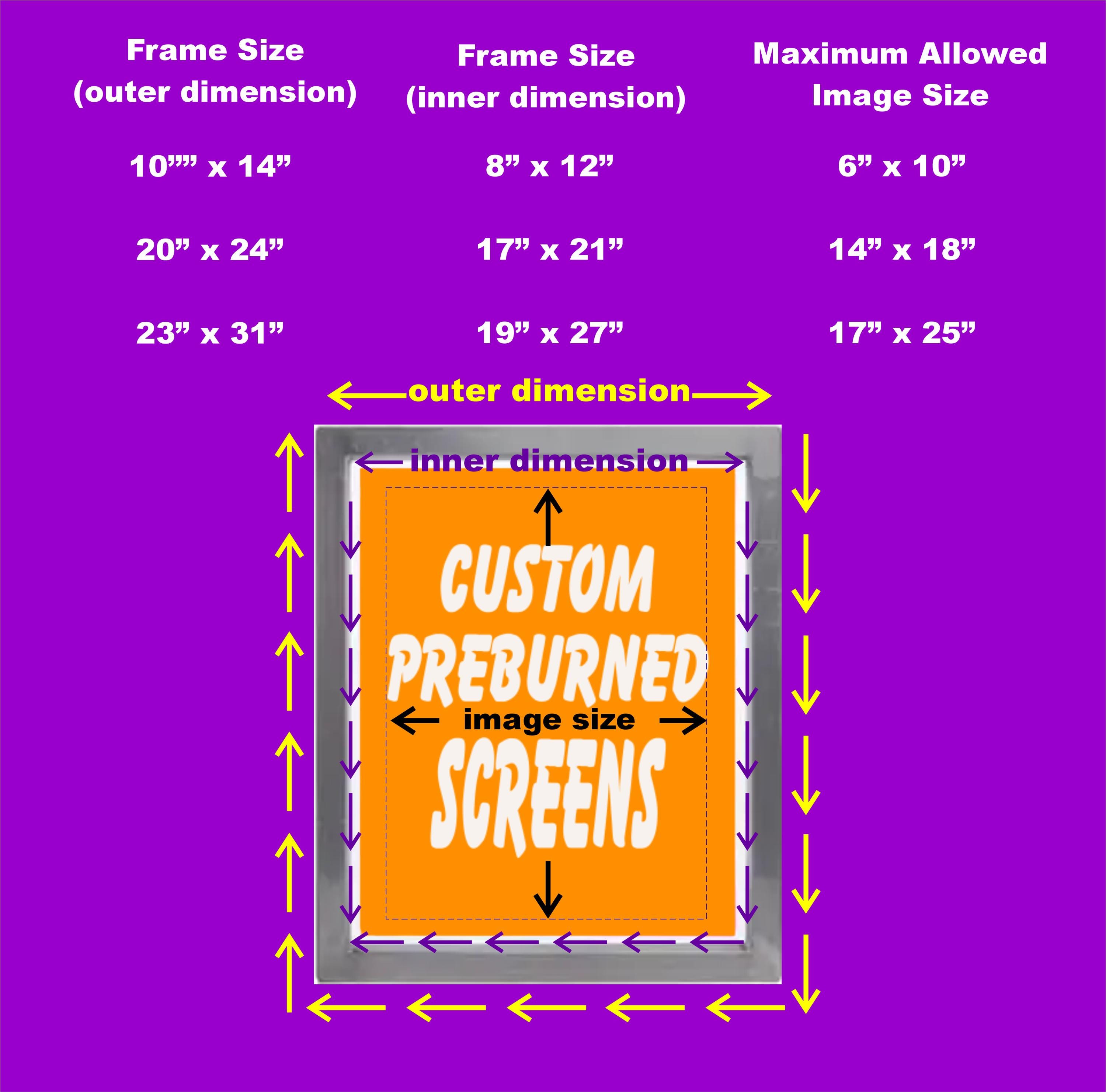 Custom Burned Silkscreen _ Custom pré burned silk screen – VRIMCA