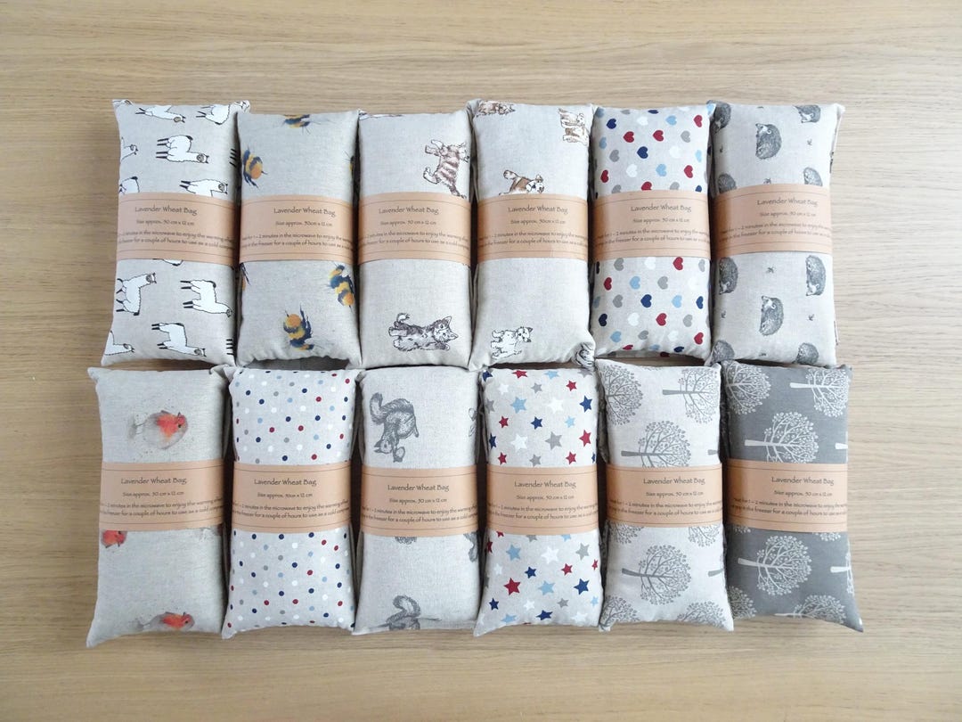 Lavender Wheat Bags Heat Pack Microwave / Freezer Cold Compress ...