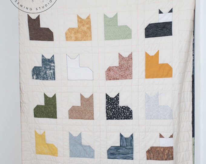 Cats in Window Wallhanging Quilt Made With Kaffe Fassett Fabrics, Every ...