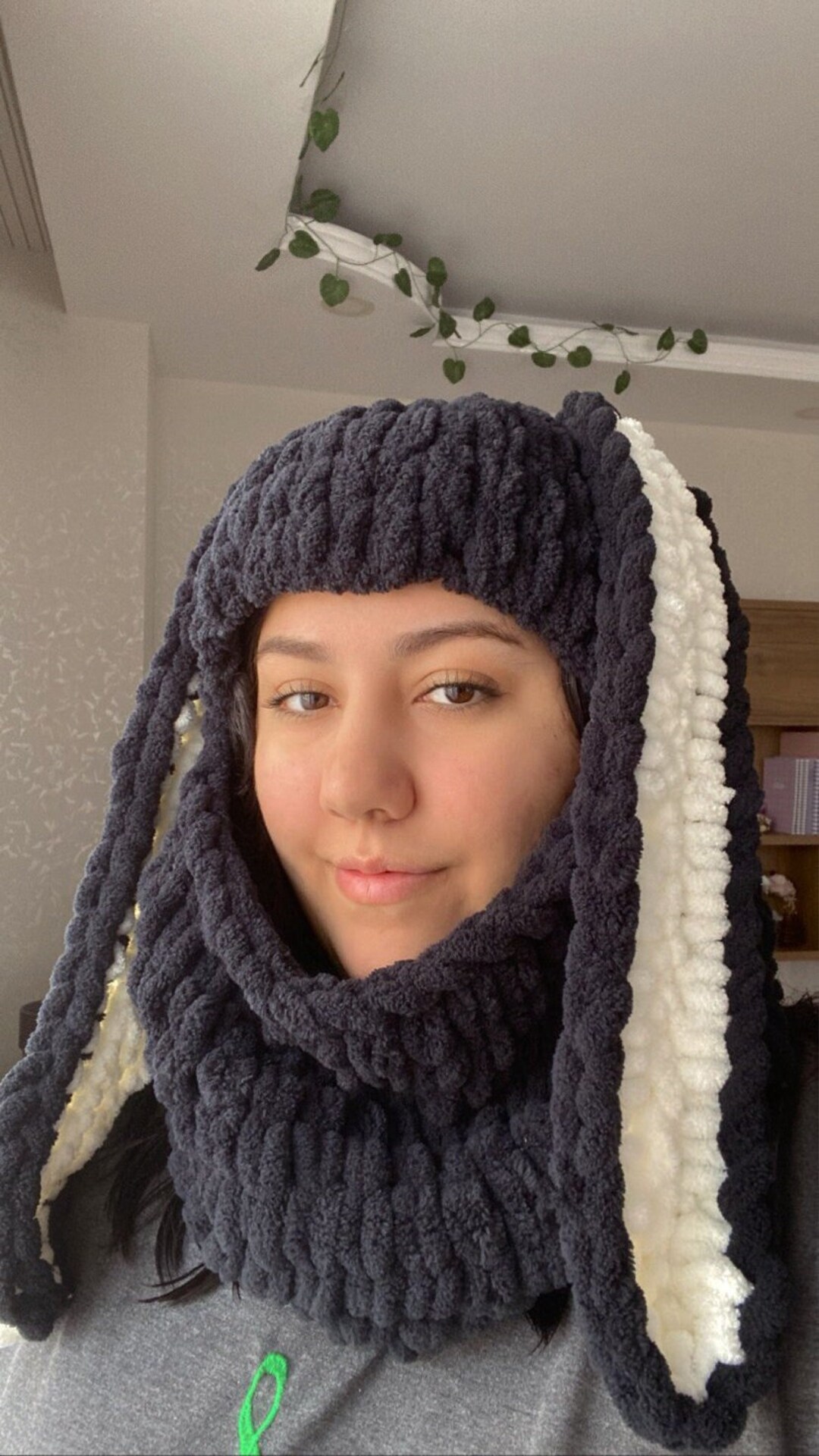 Handmade Knitted Oversize Balaclava With Animal Ears, Thick and Very ...