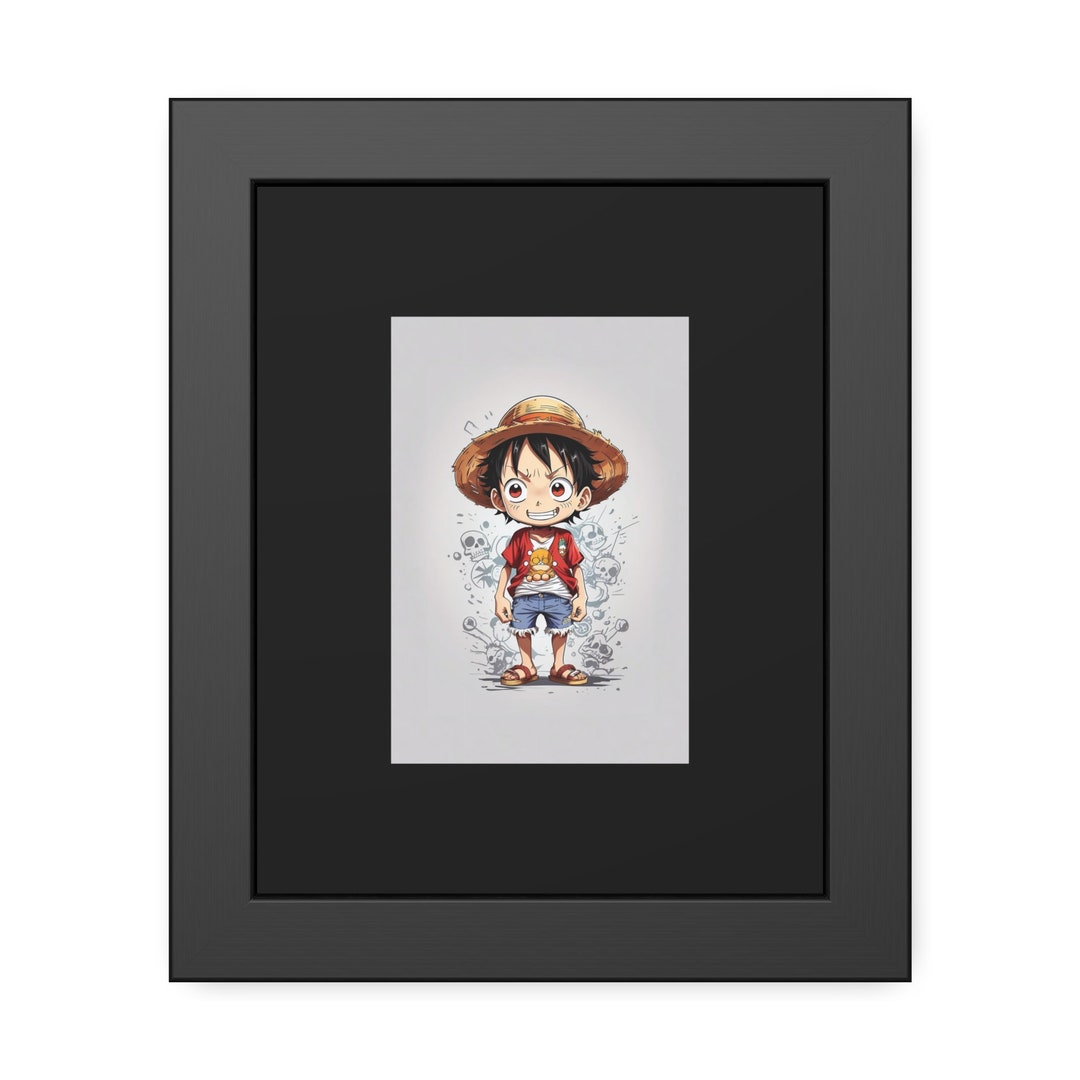Chibi Luffy Sketch Anime Framed Poster - Etsy