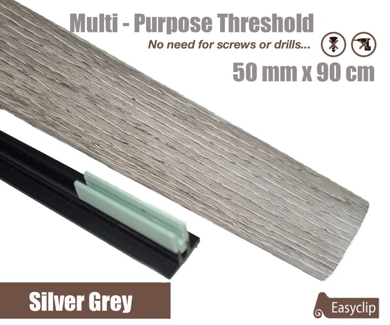 50mmx900mm Multi Purpose Threshold Transition Strip Easyclip Adhesive ...