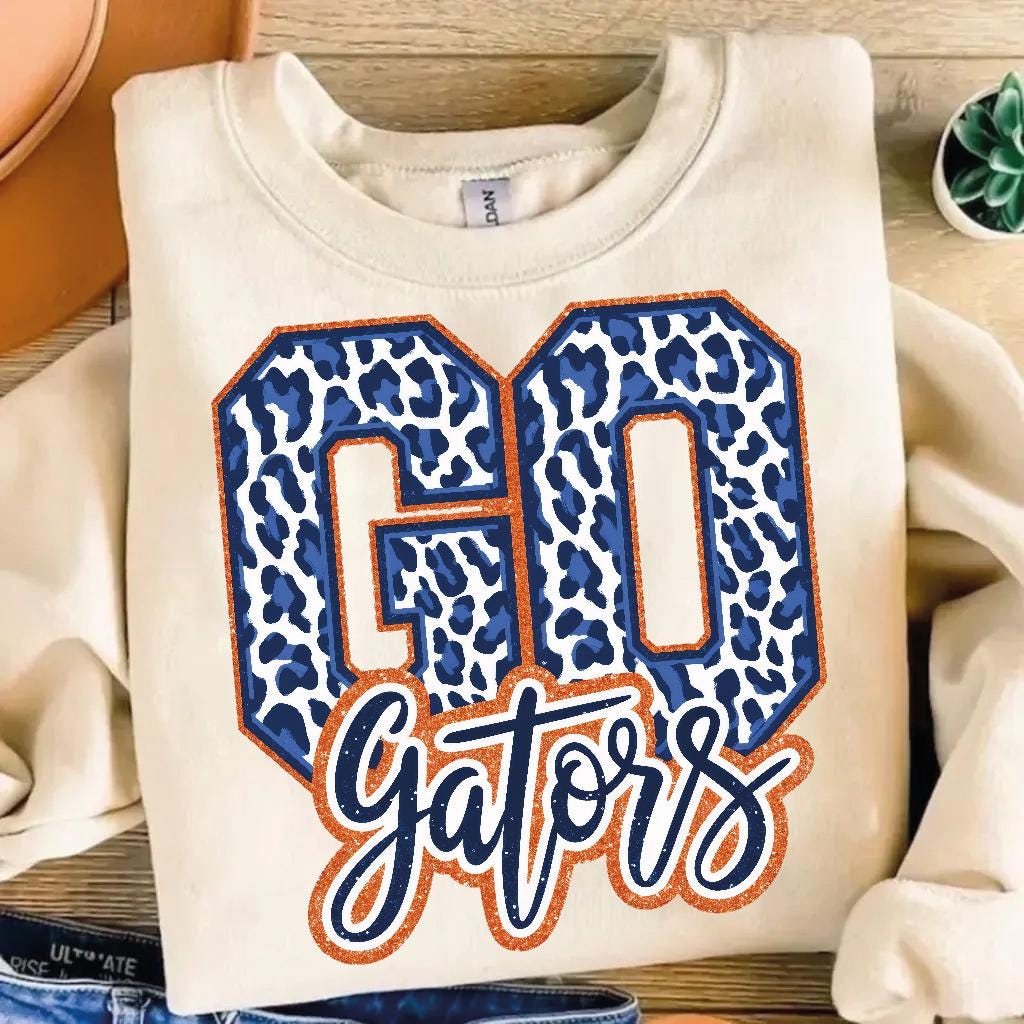 GO Gators Leopard PNG, Glitter Circle PNG, Gators Football Png, Cheetah ...