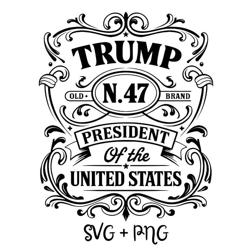 Trump Clipart Black and White - Etsy