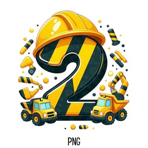 Construction Birthday Png for Boy, Construction Birthday Party ...
