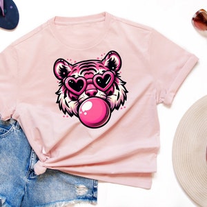 Tiger Blowing Bubble Png Tiger PNG Tigers Mascot Preppy PNG Preppy ...