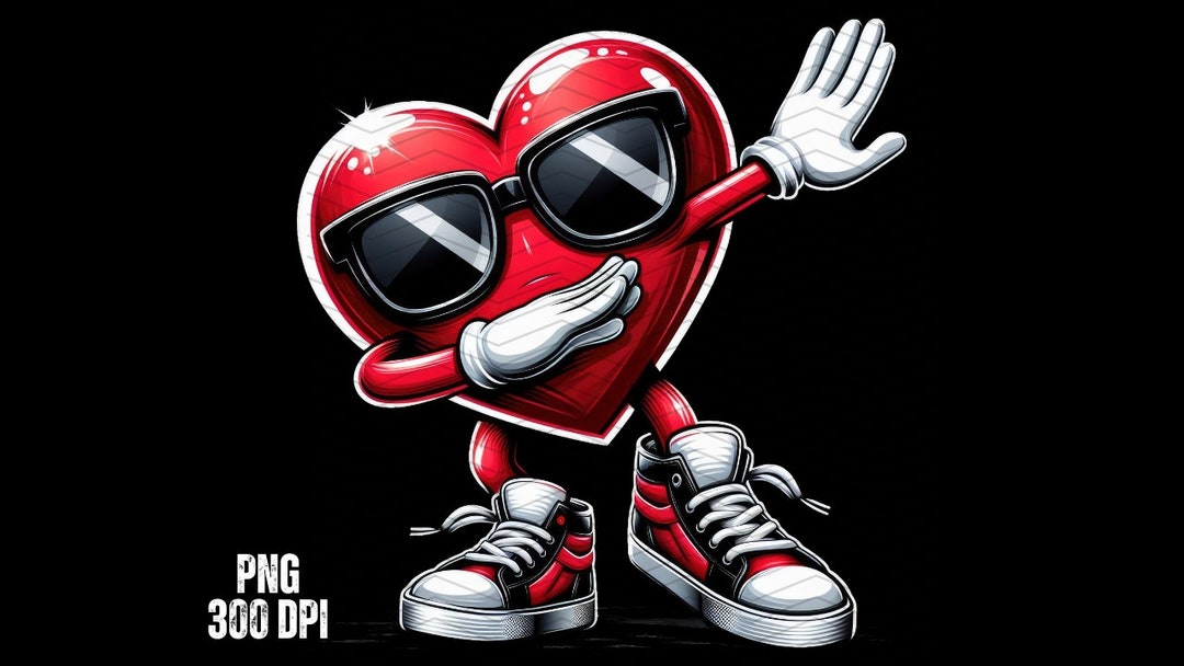 Dabbing, Dabbing PNG Boys, Dabbing Tee, Heart Shirt Kids, Valentines ...