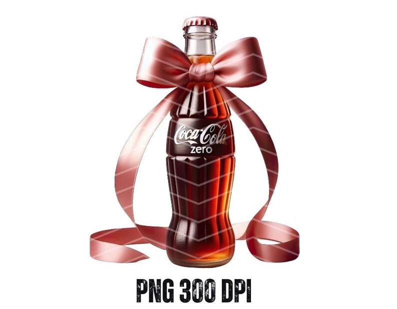 Coke Zero With Pink Bow Png Instant Digital Download PNG ONLY Png File ...
