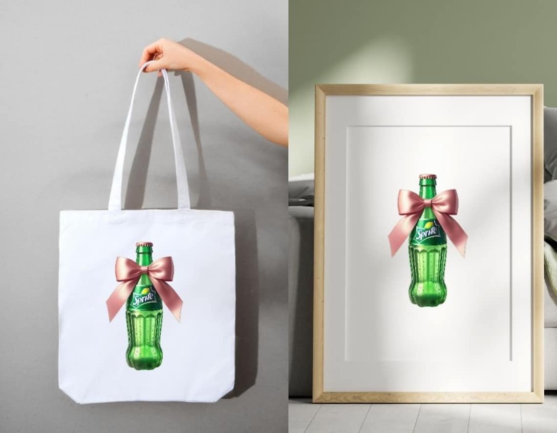 Sprite With Pink Bow Png Instant Digital Download PNG ONLY Png File ...