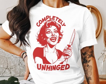 Completely Unhinged Png Svg, Retro Unhinged Girl Png, Trendy Vintage ...