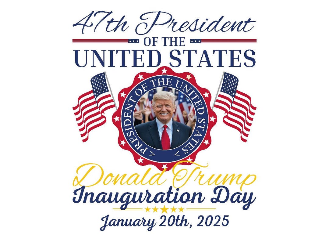Donald Trump Inauguration Day 2025 Png, 47th US President Inauguration ...
