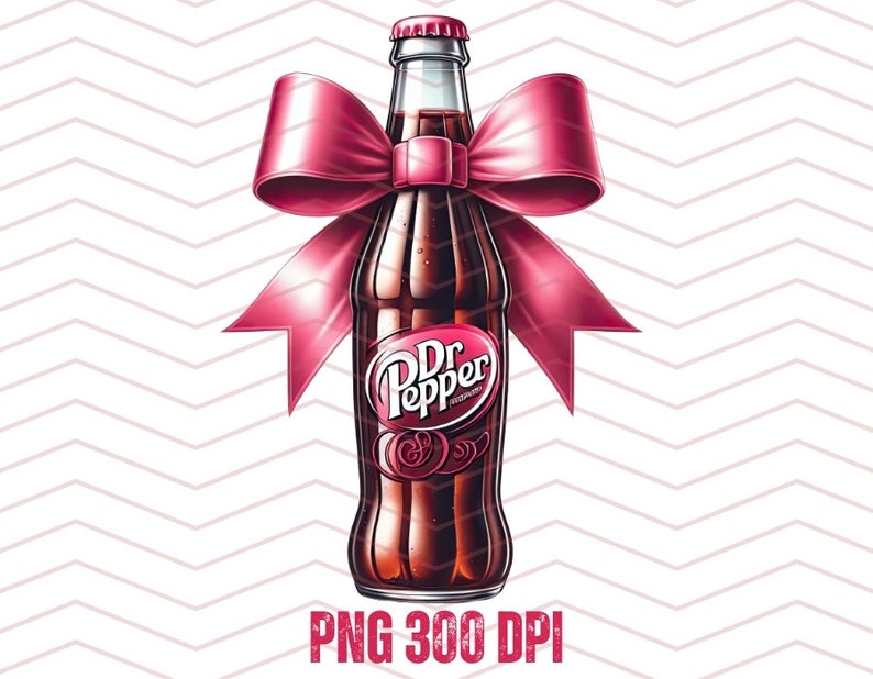 Bundle Dr. Pep With Pink Bow Png Instant Digital Download PNG ONLY Png ...
