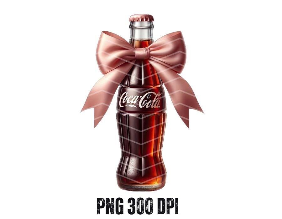 Coke With Pink Bow Png Instant Digital Download PNG ONLY Png File ...