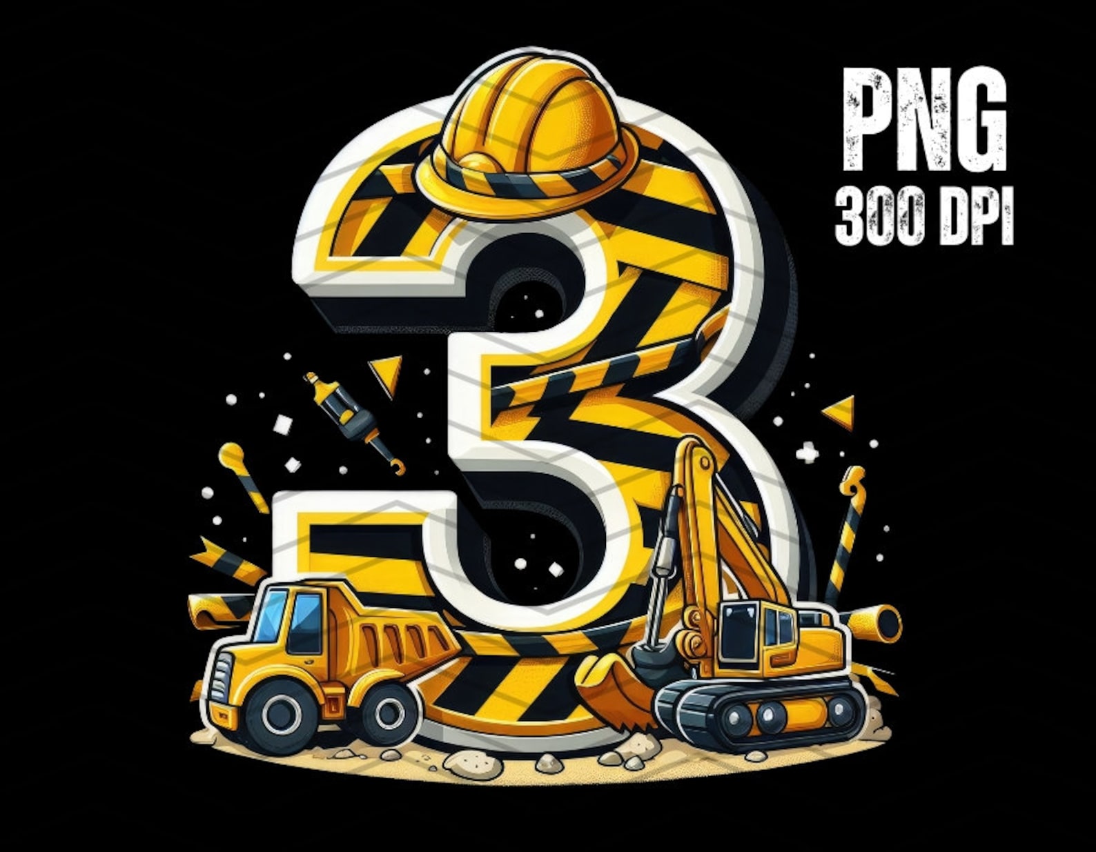 Construction Birthday Png for Boy, Construction Birthday Party ...