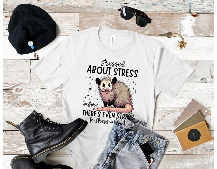 Stressed Opossum Png-funny Sublimation Digital Design Download-snarky ...