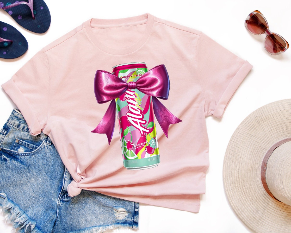 Alani Nu Cherry Twist With Pink Bow Png Instant Digital Download PNG ...