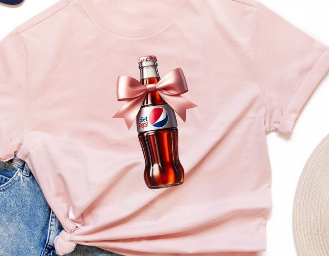 Diet Pepsi With Pink Bow Png Instant Digital Download PNG ONLY Png File ...