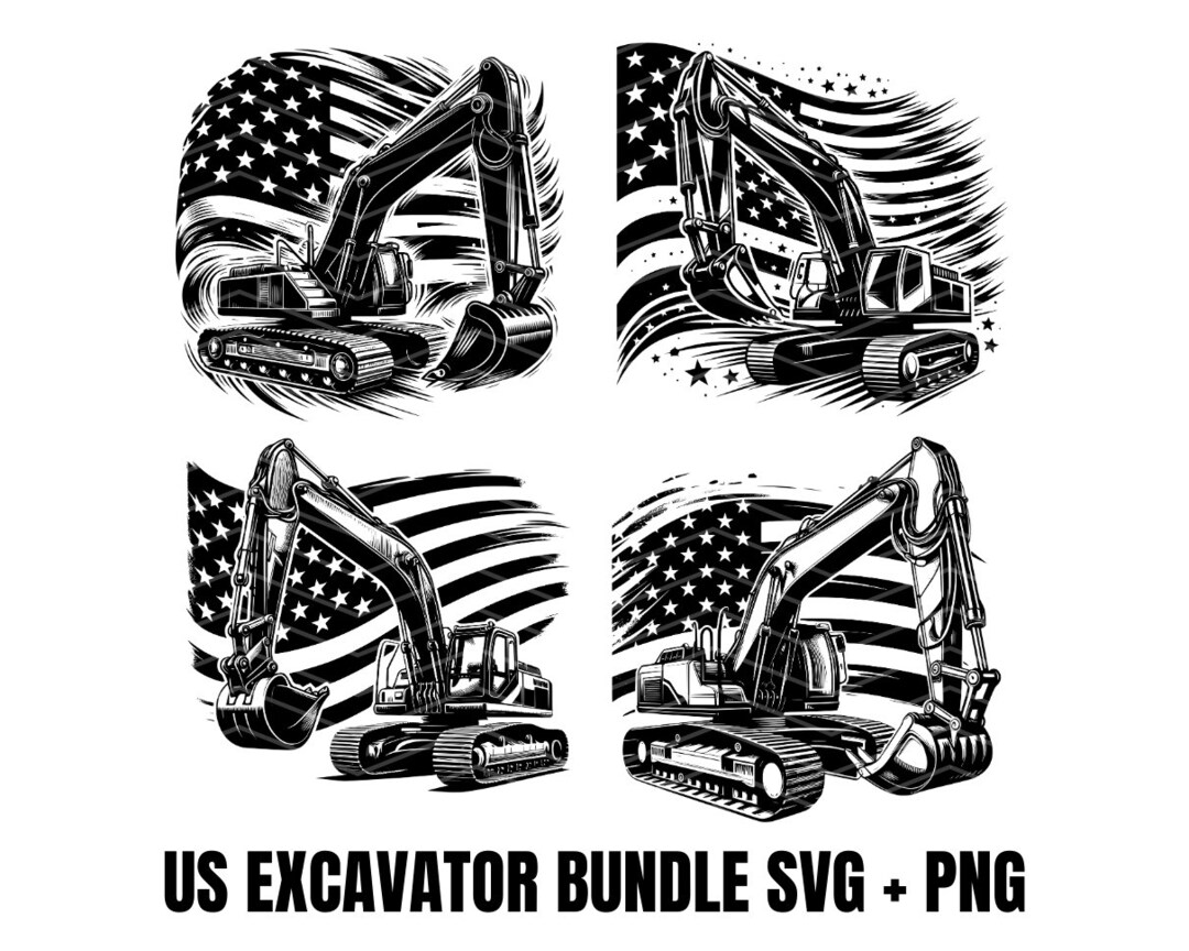 Us Excavator Svg Excavator Clipart Heavy Equipment Svg Pipeline Svg ...