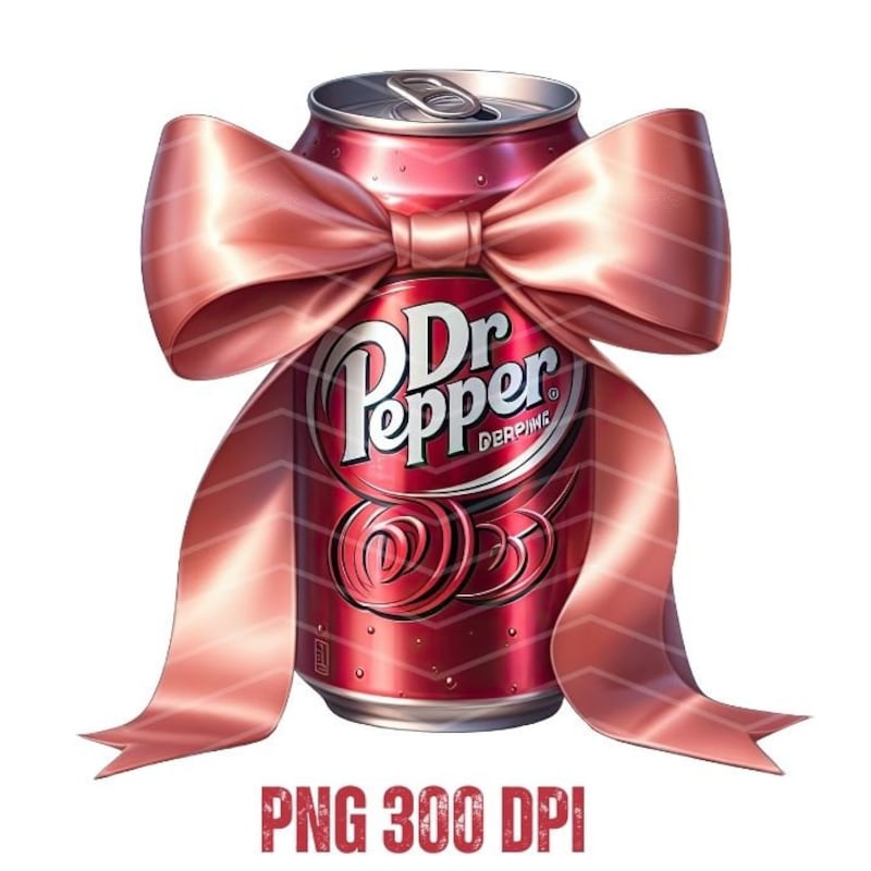 Dr Pepper Bow Png - Etsy