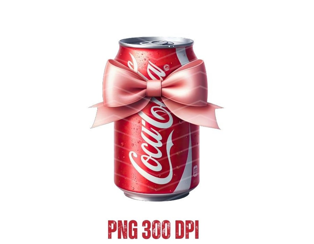 Coke Can With Pink Bow Png Instant Digital Download PNG ONLY Png File ...