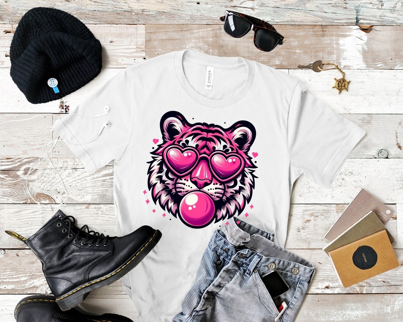 Tiger Blowing Bubble Png Tiger PNG Tigers Mascot Preppy PNG Preppy ...