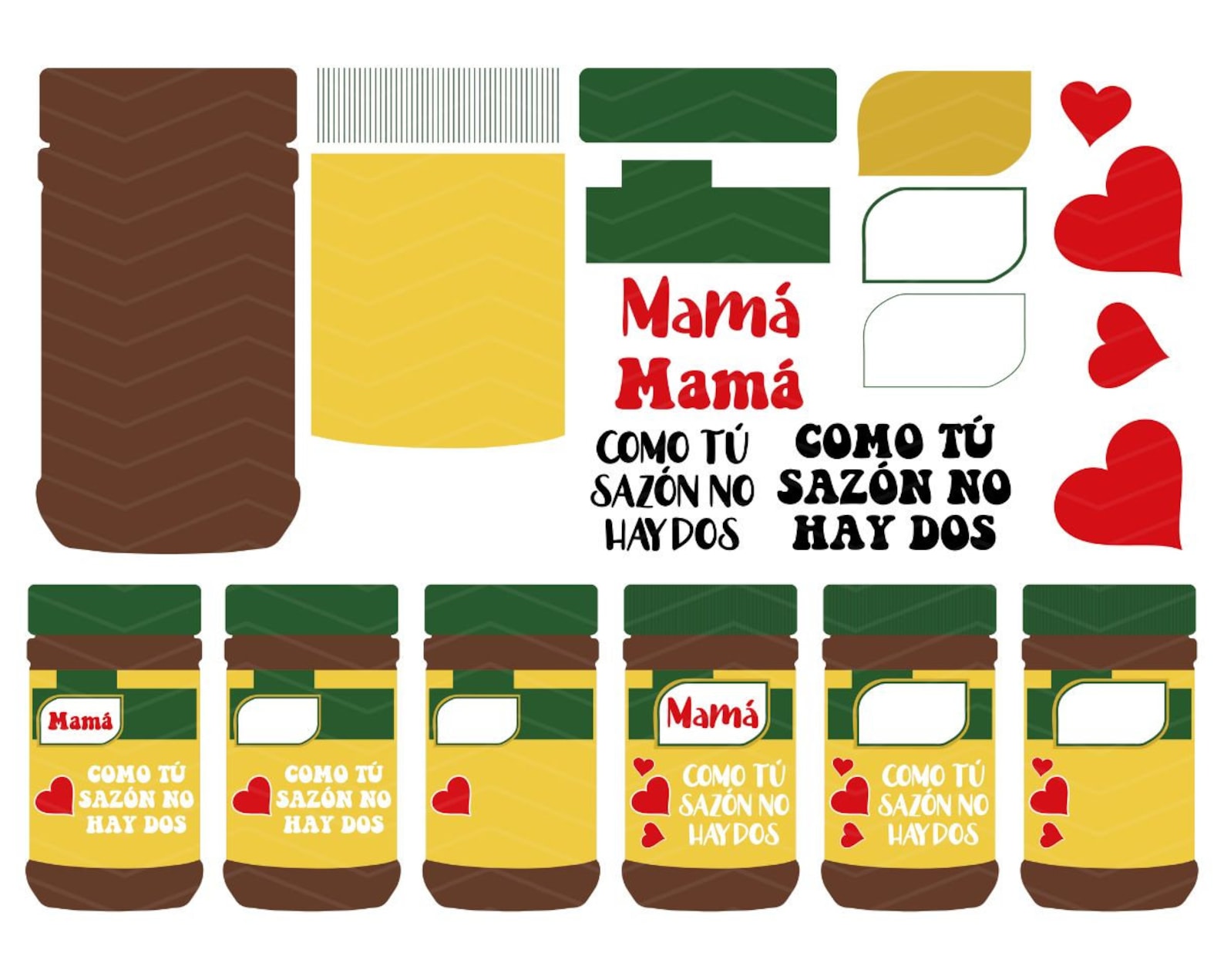 Mama SVG, Como Tu Sazon No Hay Dos SVG, Dia De Las Madres, Madre ...