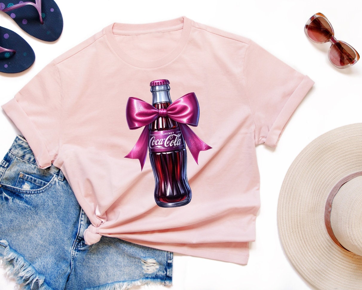 Cherry Coke With Pink Bow Png Instant Digital Download PNG ONLY Png ...