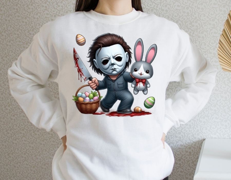 7 Killer Easter Chibi Cartoon Png Bundle, Horror Easter Png Bundle ...