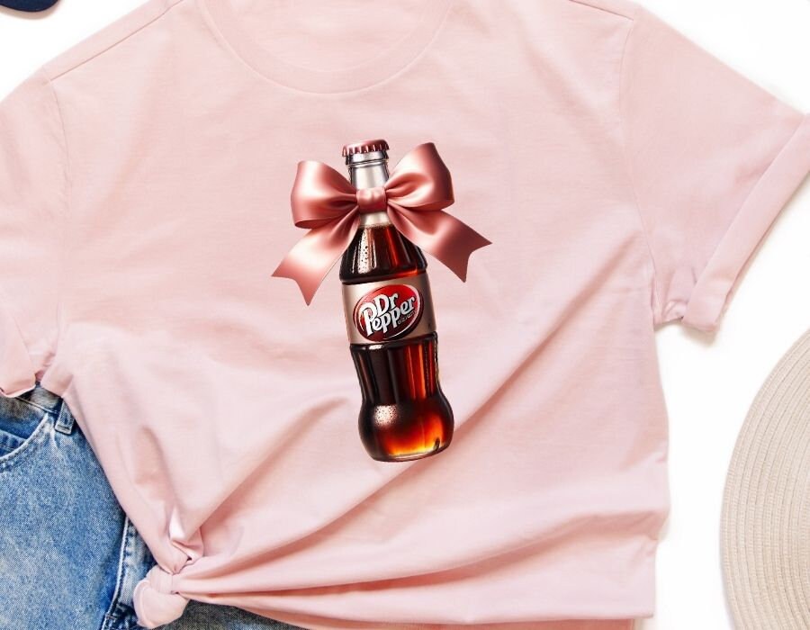 Diet Dr. Pep With Pink Bow Png Instant Digital Download PNG ONLY Png ...