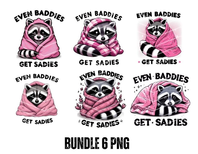 Even Baddies Get Saddies Meme PNG Mental Health Png Anxiety Png Raccoon ...