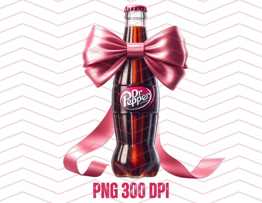 Dr. Pep With Pink Bow Png Instant Digital Download PNG ONLY Png File ...