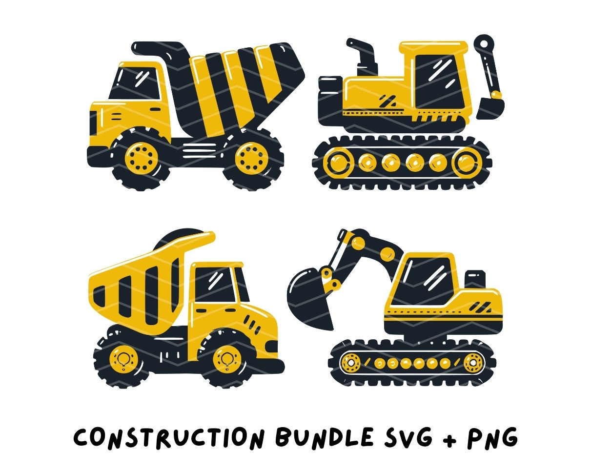 Construction Svg, Trucks Svg Files, Excavator Svg, Dump Truck Svg ...