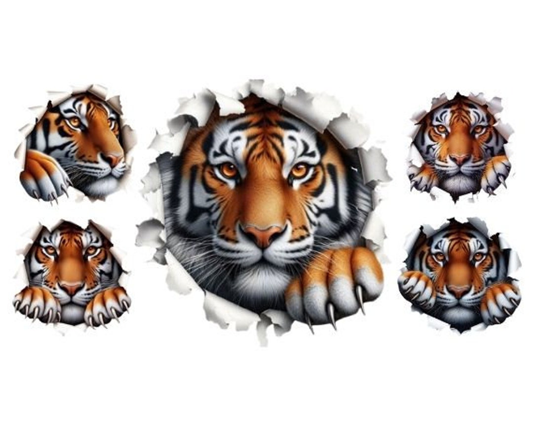 Watercolor Tiger Scratch PNG DTG Printing Instant Download T-shirt ...